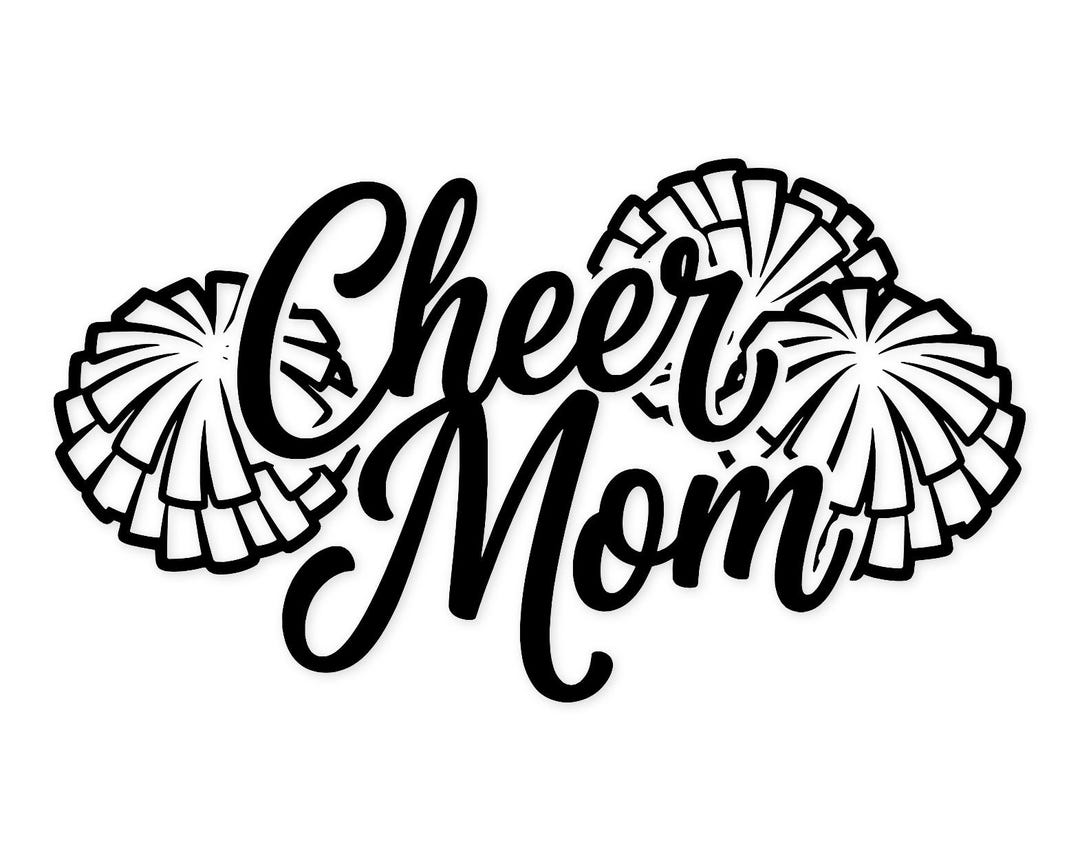 Cheer Mom Calligraphy Svg Png: Cut Ready Digital Design for Cricut ...