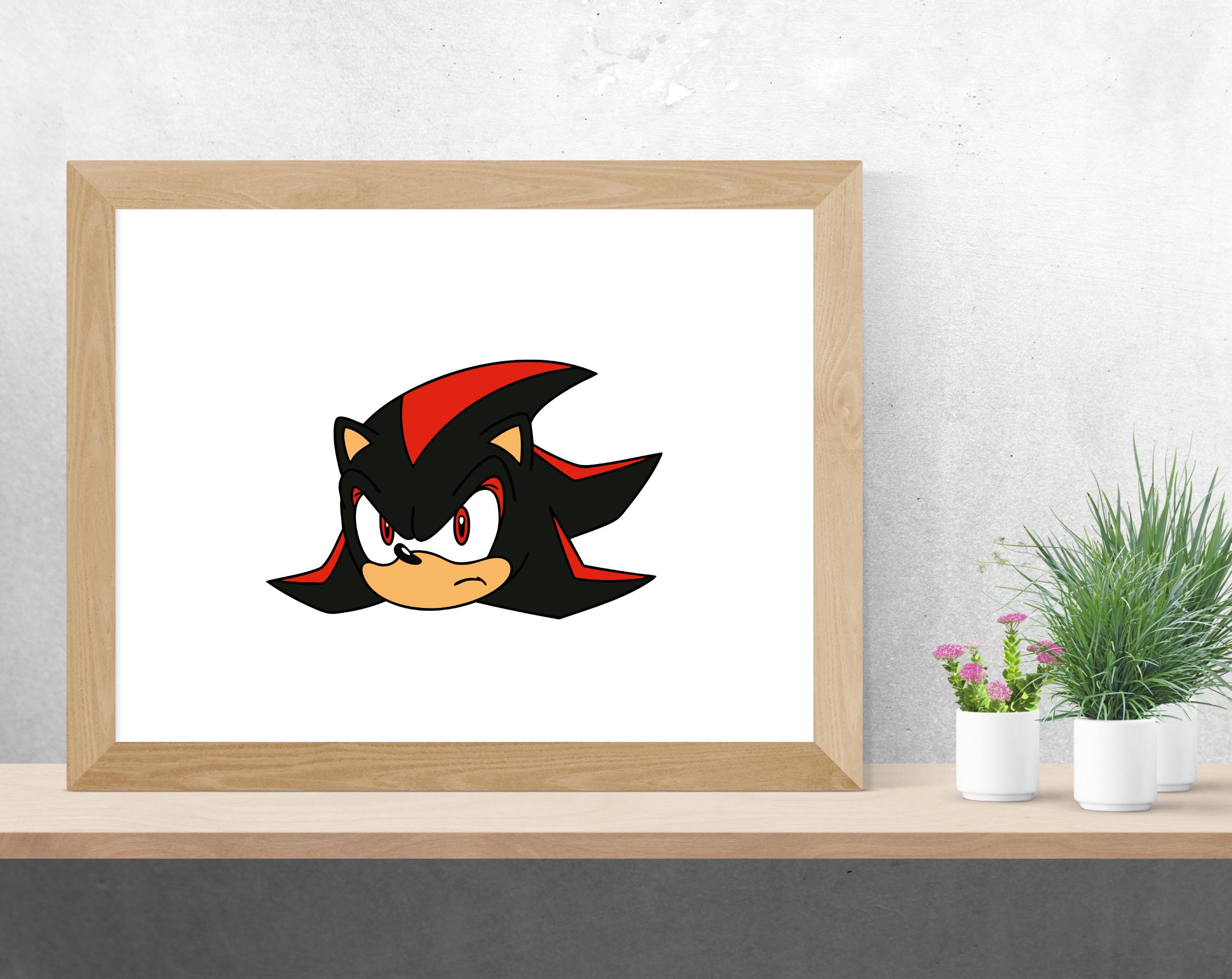 Shadow the Hedgehog Svg | Shadow Svg | Sonic Bold Gaming Character ...