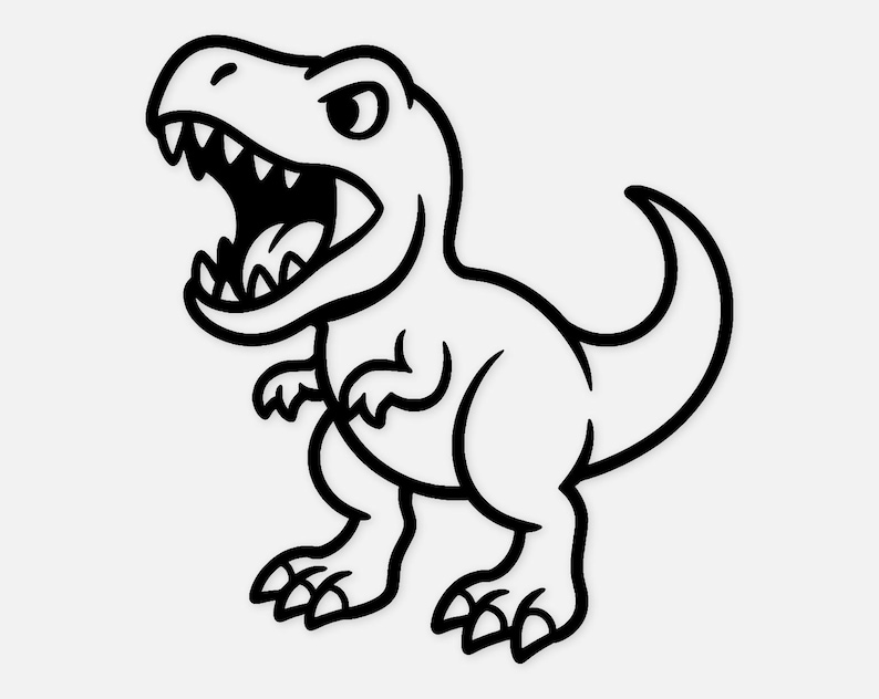 Baby T-rex Roaring Svg Png: Cut Ready Digital Design for Cricut ...