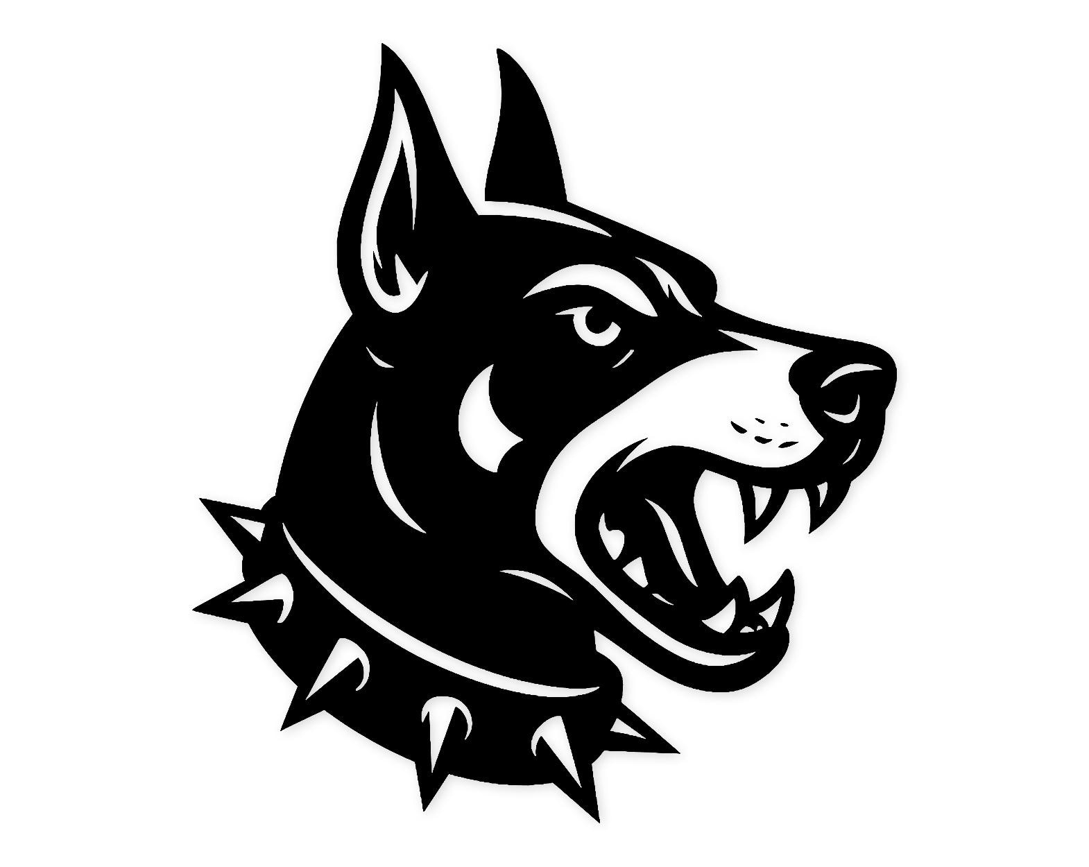 Angry Dog Head Svg Png - Fierce Canine Design for Cricut & Silhouette ...