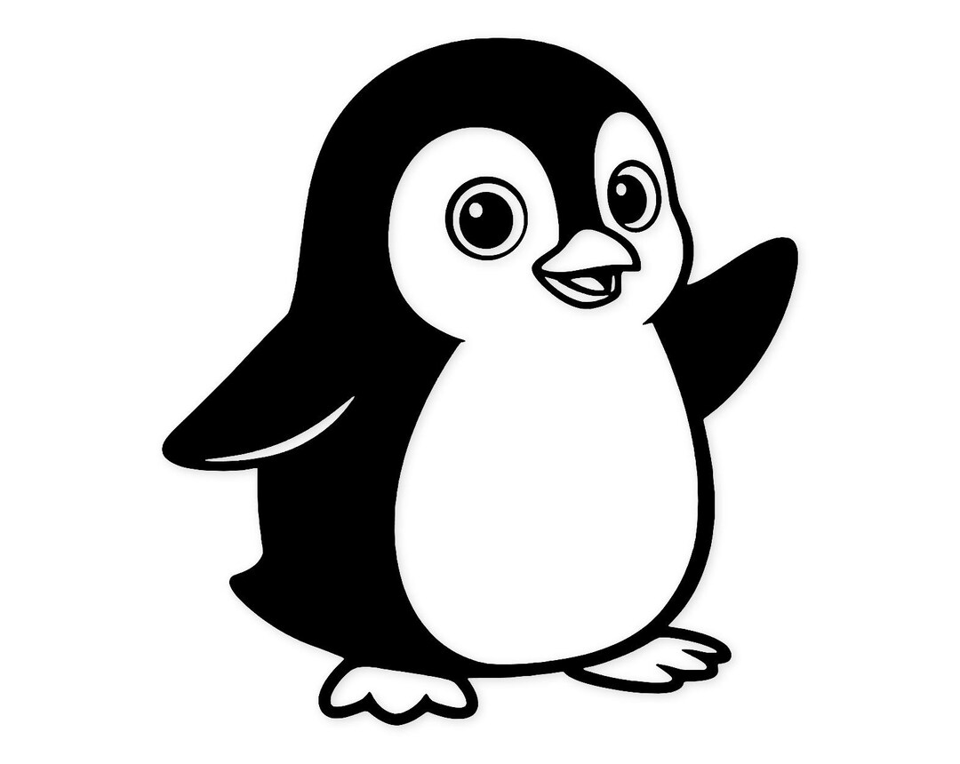 Cute Penguin Digital Design Svg and Png - Fun & Playful Art for Craft ...