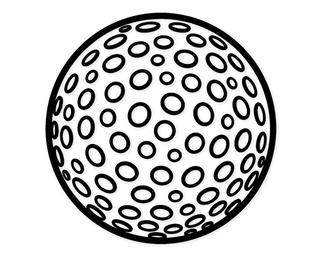 Golf Ball Icon Svg Png: Bold Design for Cricut Projects - Etsy