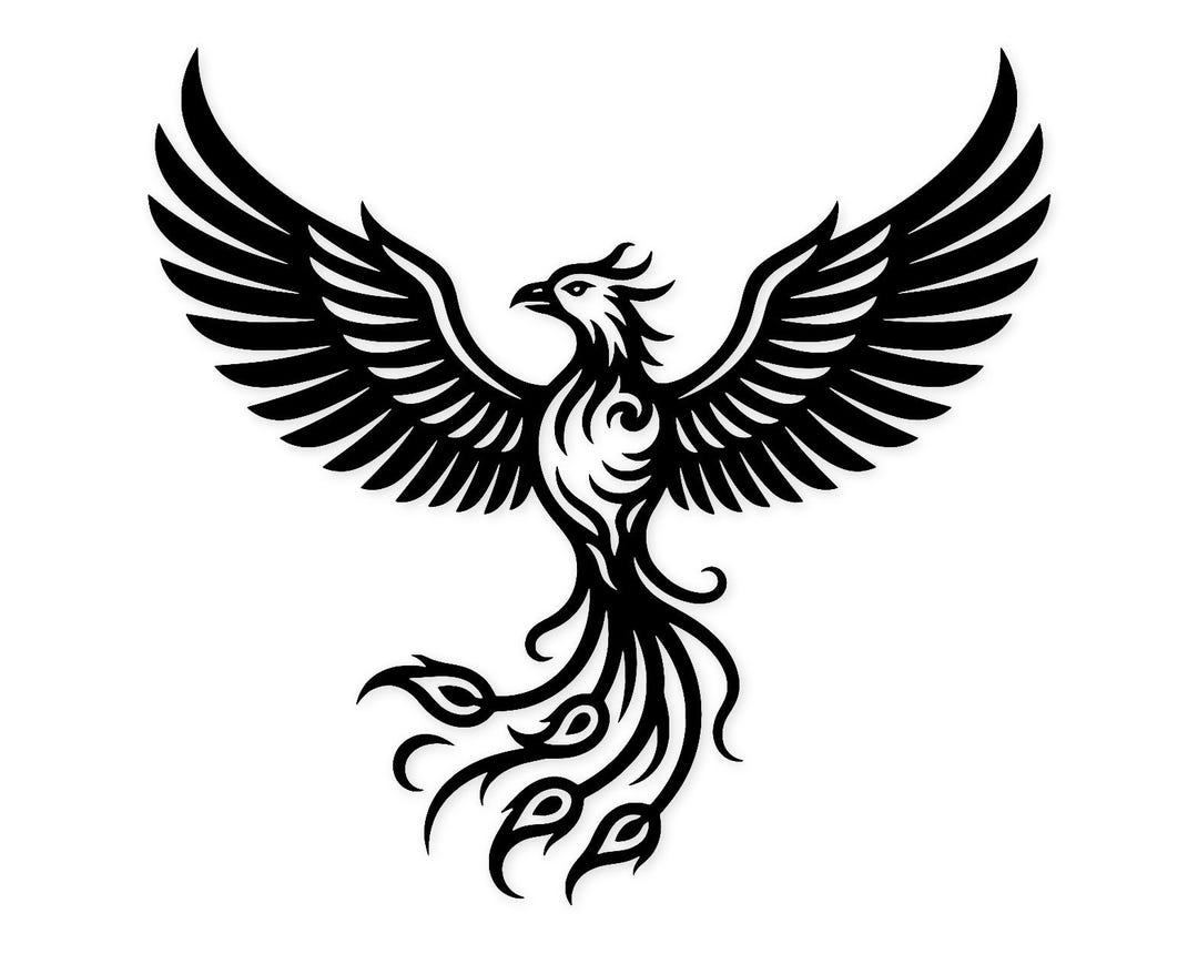 Phoenix Rising Svg Png: Bold Graphic Cut File for Crafting - Etsy