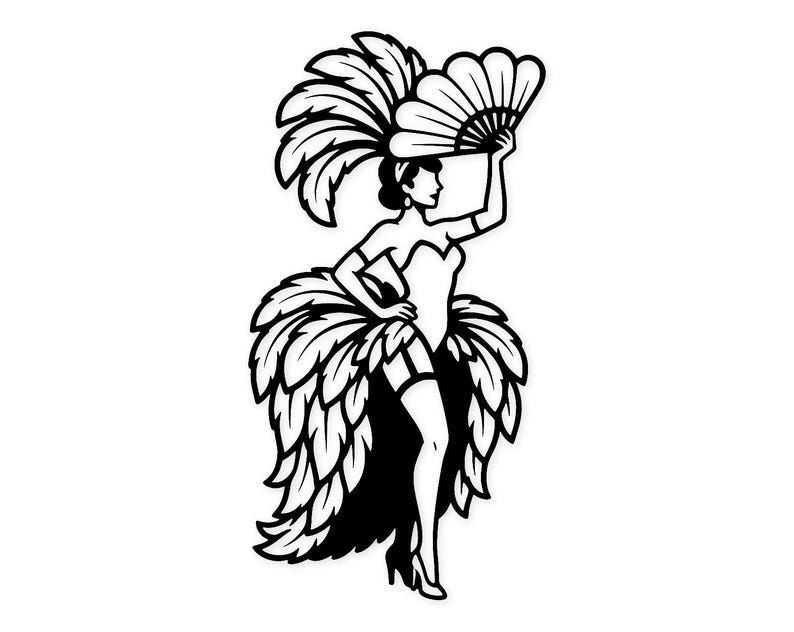 Burlesque Dancer Pose Svg Png: Minimalist Design for Crafts - Etsy ...