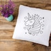 Unicorn Outline SVG PNG, Simple Unicorn Head Clipart, Minimalist ...