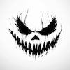 Scary Face Halloween SVG | Spooky Face Cut File | Creepy Pumpkin Face ...