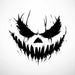 Scary Face Halloween SVG | Spooky Face Cut File | Creepy Pumpkin Face ...