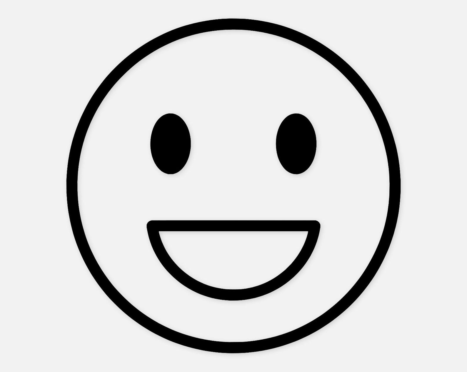 Smiley Face Outline Icon Svg Png: Cut Ready Digital Design for Cricut ...
