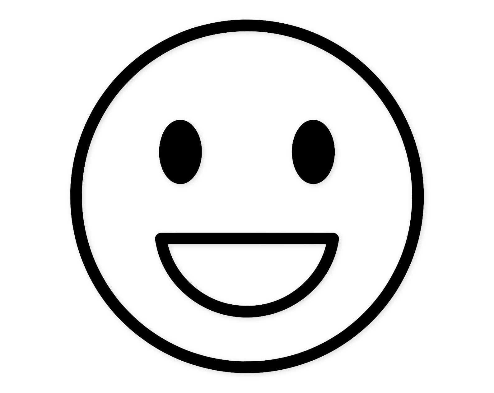 Smiley Face Outline Icon Svg Png: Cut Ready Digital Design for Cricut ...