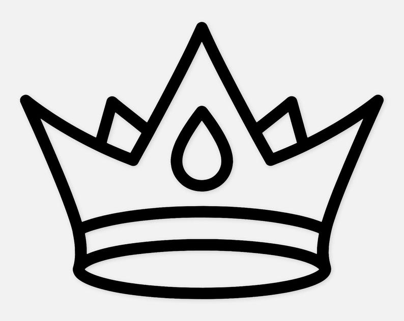 Classic Royal Crown Svg Png: Elegant Vector Design for Crafts - Etsy