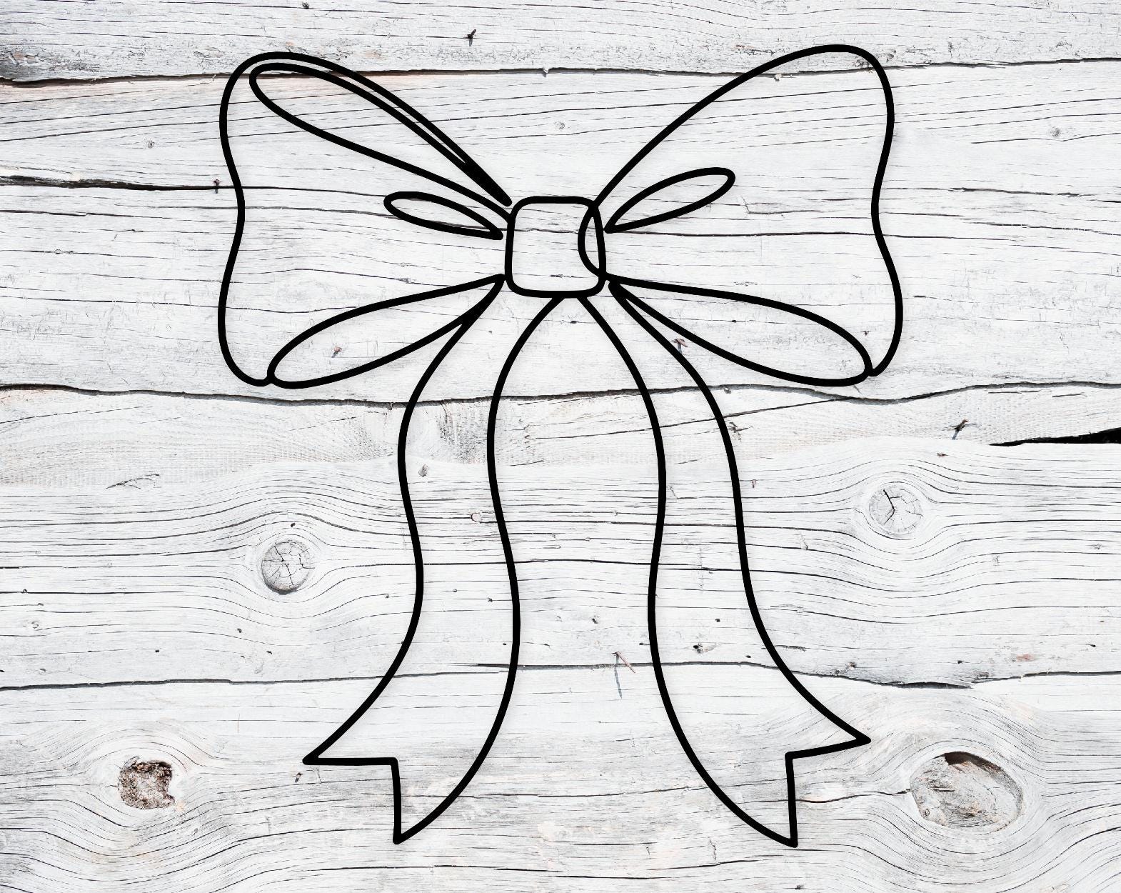 Simple Bow Svg: Minimalist Design for Cut Projects - Etsy