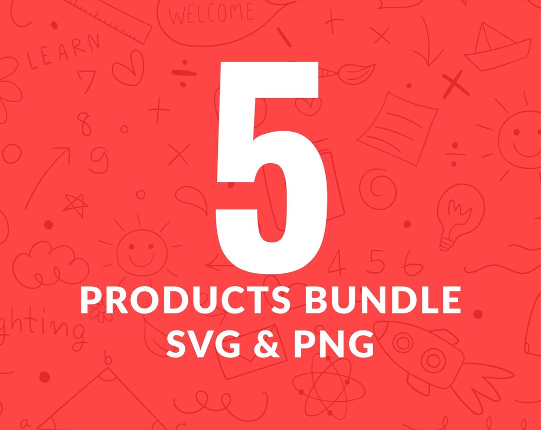 5 Products Bundle | Choose Any 5 SVG PNG Designs | Digital Download ...