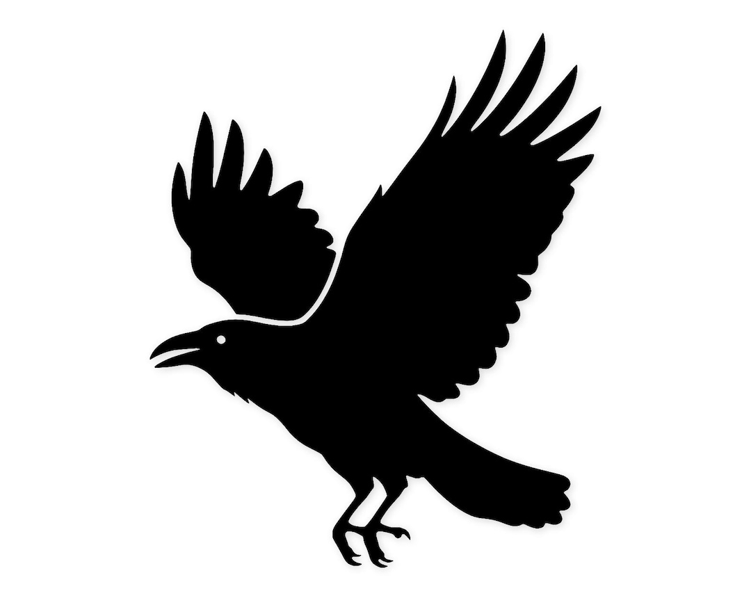 Raven Silhouette Svg Png: Cut Ready Digital Design for Cricut ...