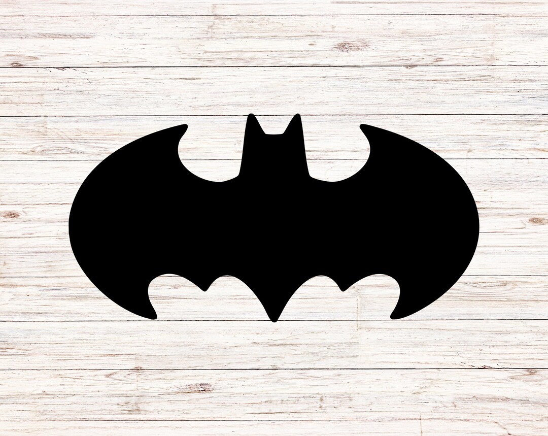 Bat Hero Solid Logo SVG and PNG Bold Superhero Emblem Cricut ...