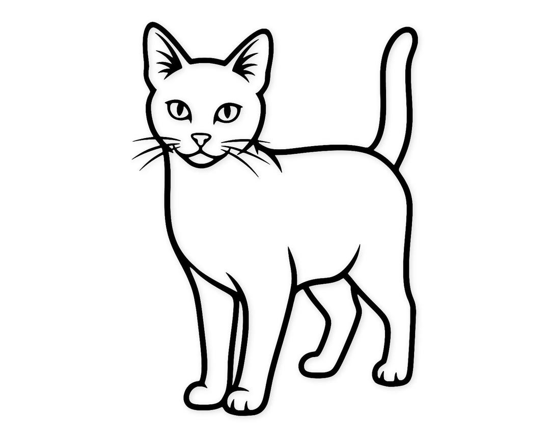 Curious Cat Svg Png: Bold Design for T-shirts - Etsy