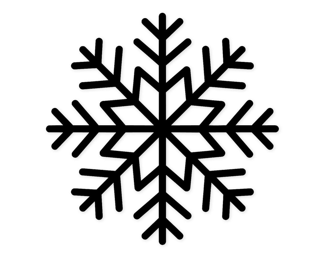 Single Snowflake Icon Svg Png: Cut Ready Digital Design for Cricut ...