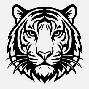 Wild Tiger Head Svg Png | Fierce Animal Design for Cricut, Silhouette ...