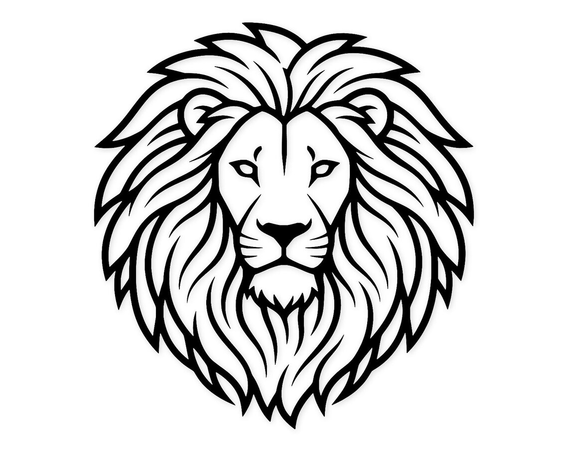 Lion Mane Detail Svg Png: Cut Ready Digital Design for Cricut ...