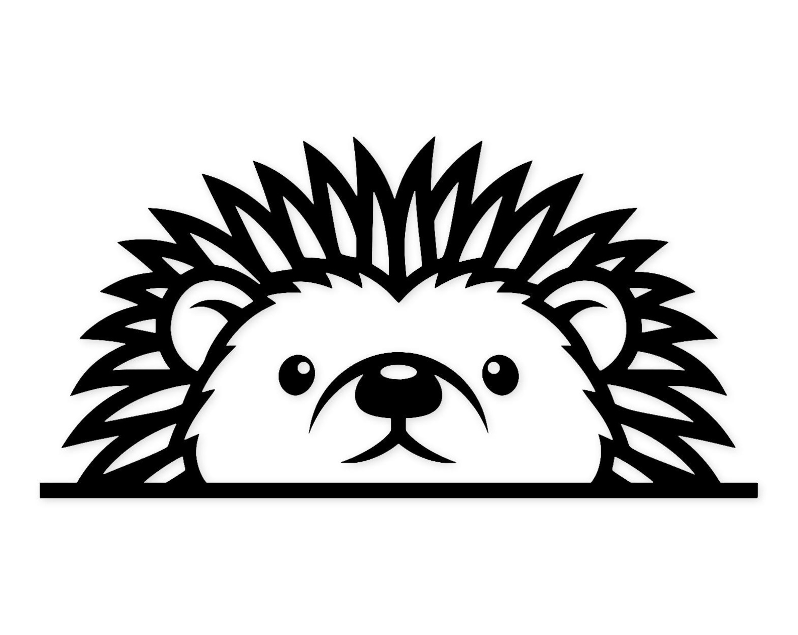 Hedgehog Spiky Top Svg Png: Cut Ready Digital Design for Cricut ...