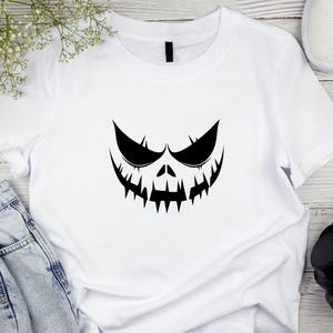 Spooky Jack-o'-lantern Face SVG, Scary Pumpkin Face Halloween SVG ...