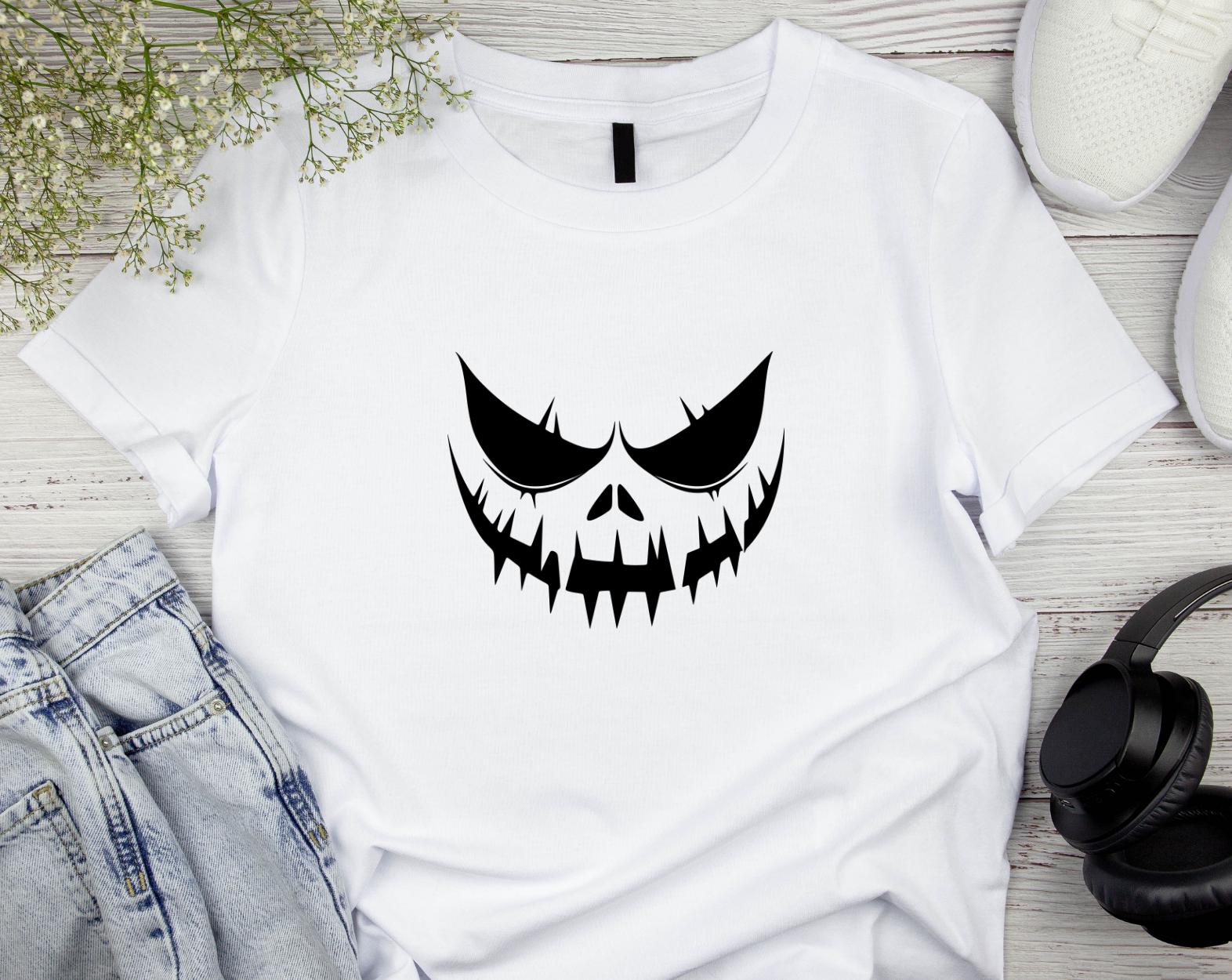 Spooky Jack-o'-lantern Face SVG, Scary Pumpkin Face Halloween SVG ...