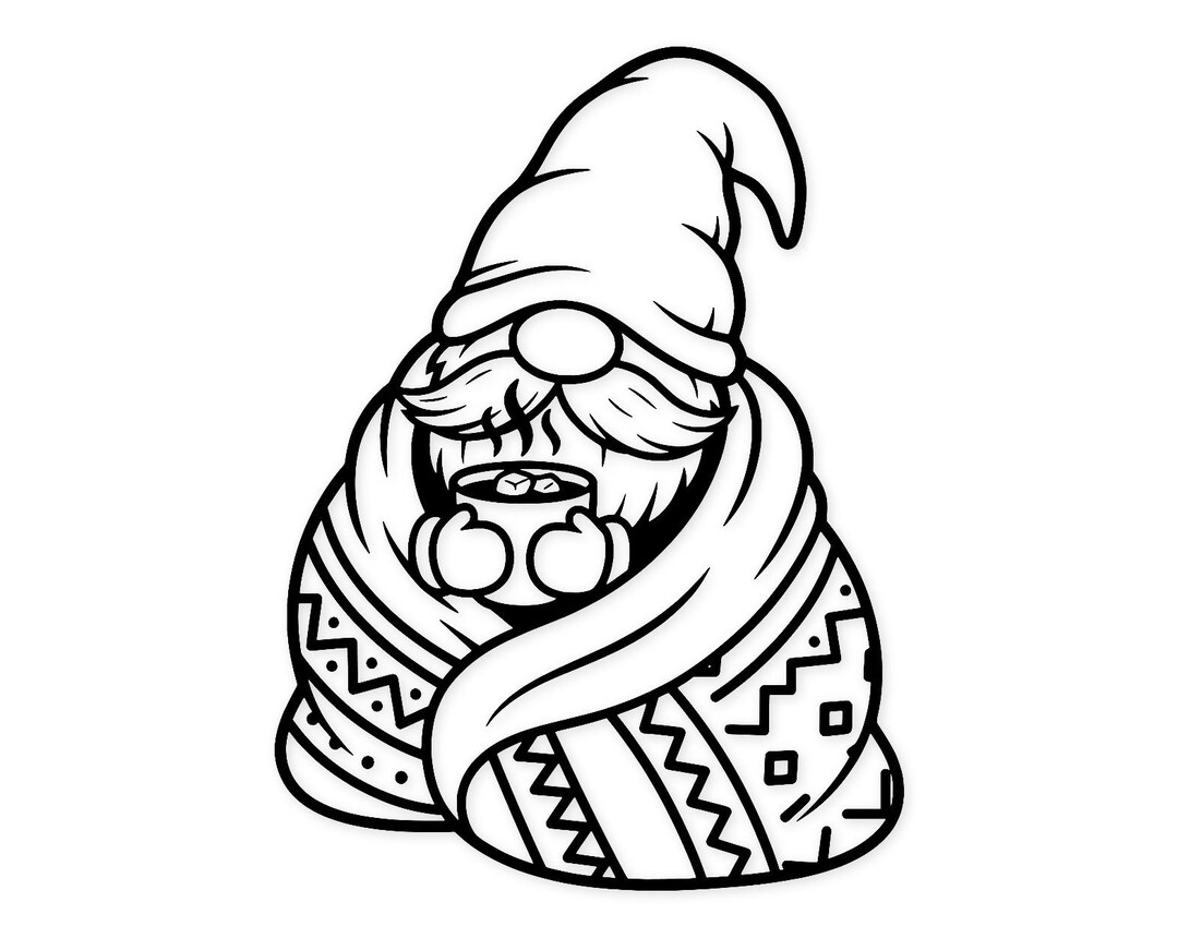 Cozy Gnome Svg Png: Cute Comfort Design for Home Decor - Etsy