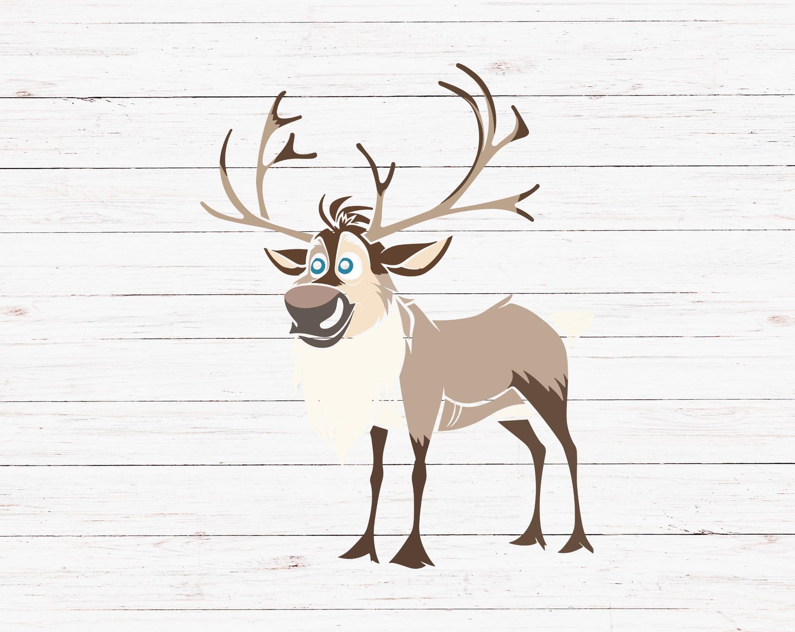 Frozen Sven Svg, Layered Frozen Sven Svg, Frozen Sven Clipart Svg, Deer ...