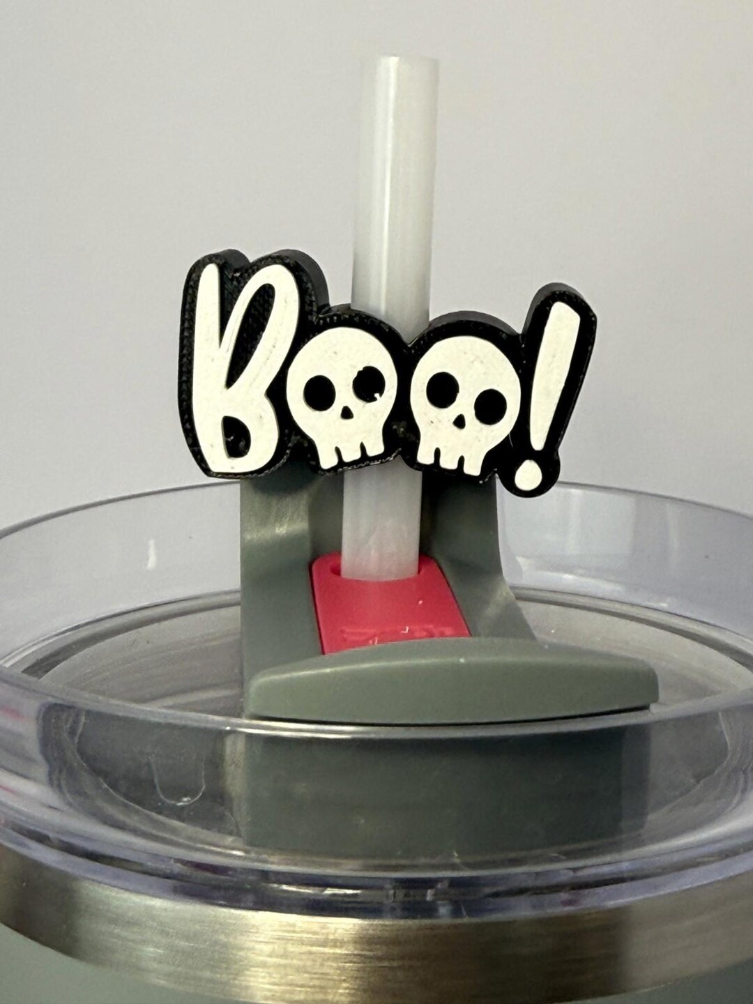 Halloween Stanley Straw Topper BOO Skulls for 10mm Straw - Etsy