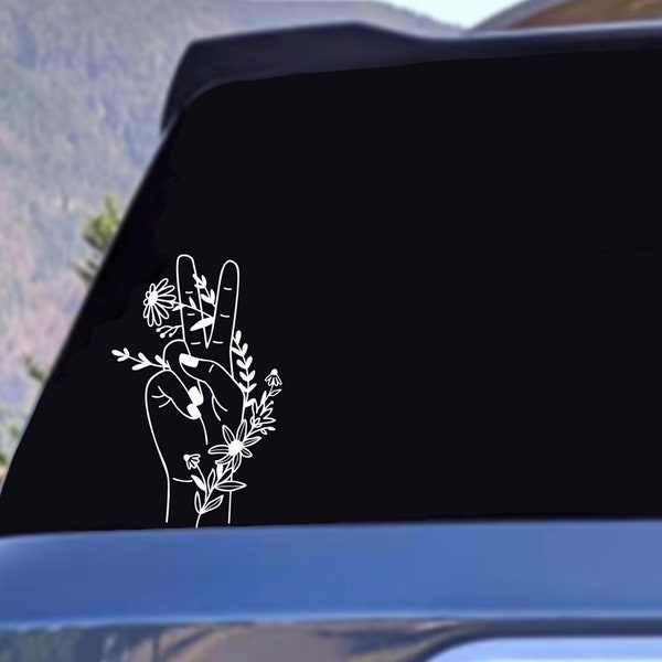 Peace Sign Decal - Etsy