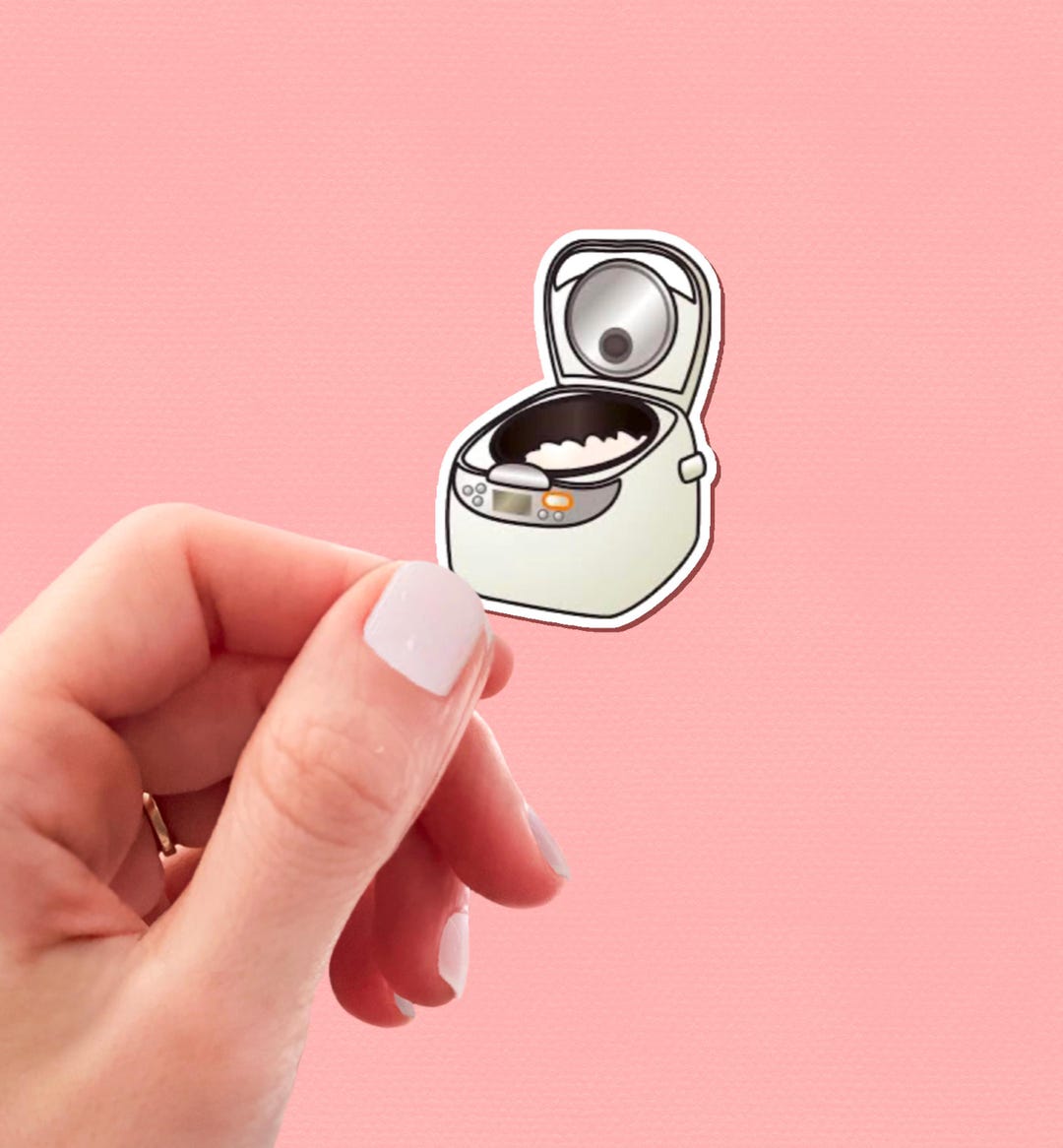Rice Cooker Sticker | Car Window Sticker | Decal Water Bottle - Etsy