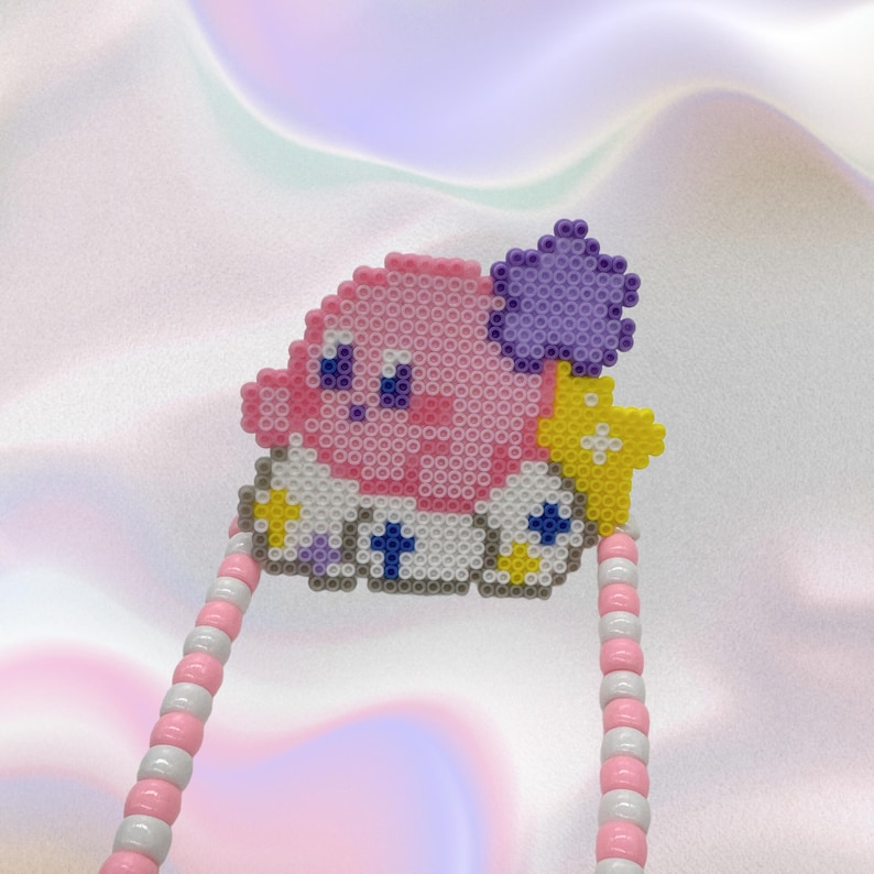 Kirby Perler Led Pacifier Necklace|beaded Jewelry Rave Outfit EDM ...