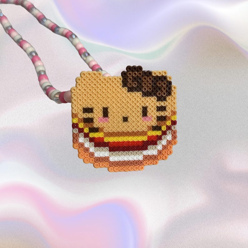 Hellokitty Perler Led Pacifier Necklace|beaded Jewelry Rave Outfit EDM ...