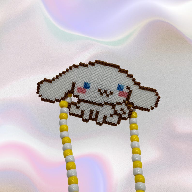 Cinnamoroll Perler Led Pacifier Necklace|beaded Jewelry Rave Outfit EDM ...