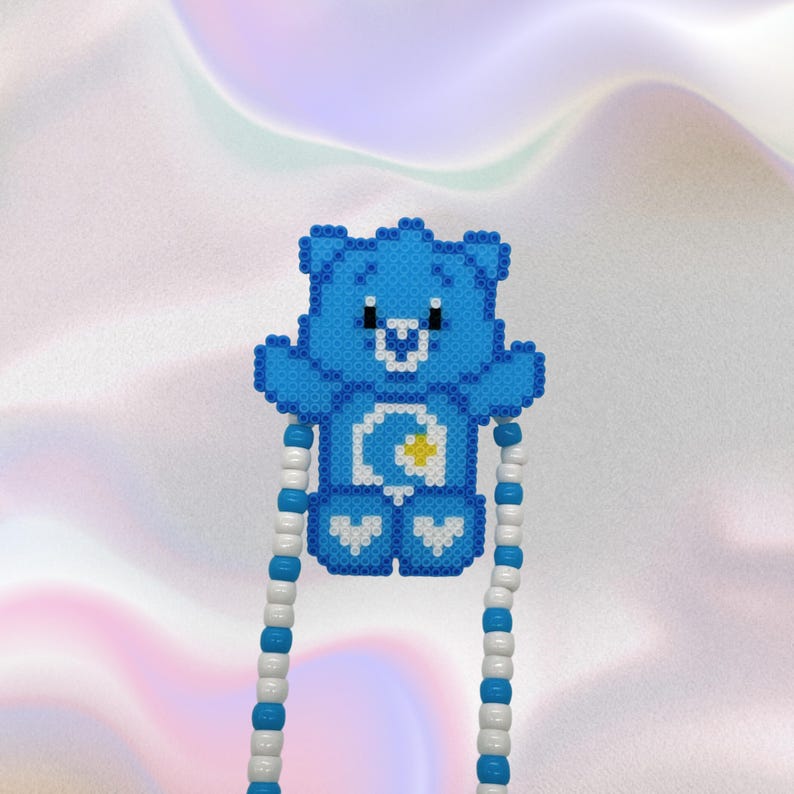 Carebear Perler Led Pacifier Necklace|beaded Jewelry Rave Outfit EDM ...