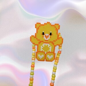 Carebear Perler Led Pacifier Necklace|beaded Jewelry Rave Outfit EDM ...