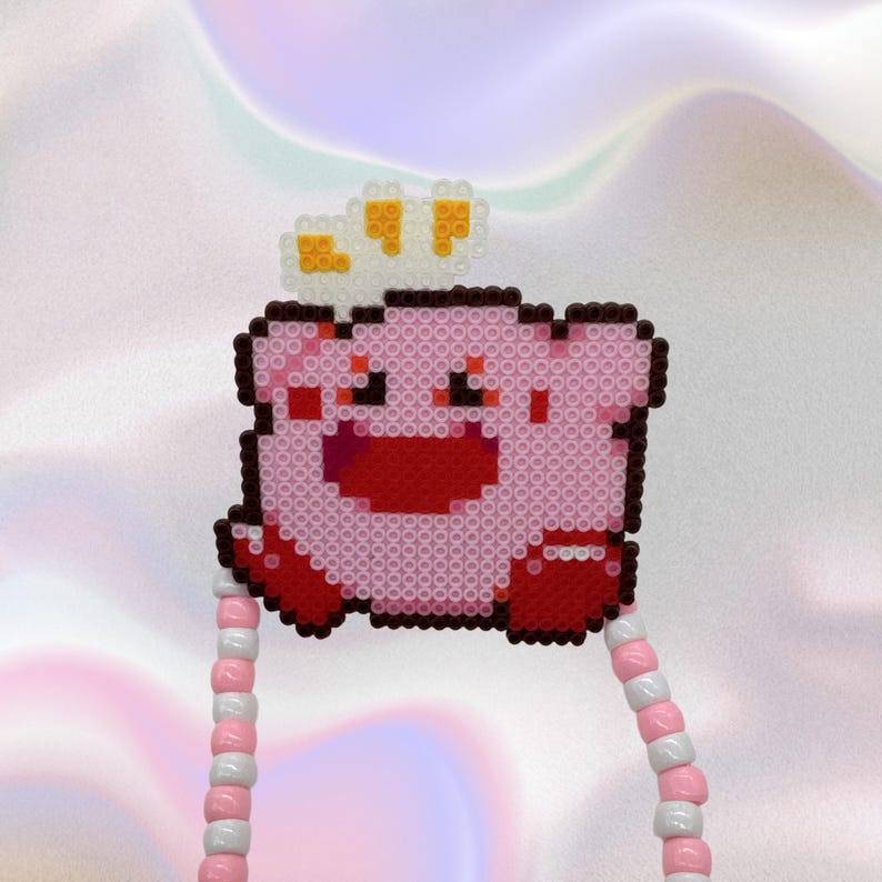 Kirby Perler Led Pacifier Necklace|beaded Jewelry Rave Outfit EDM ...