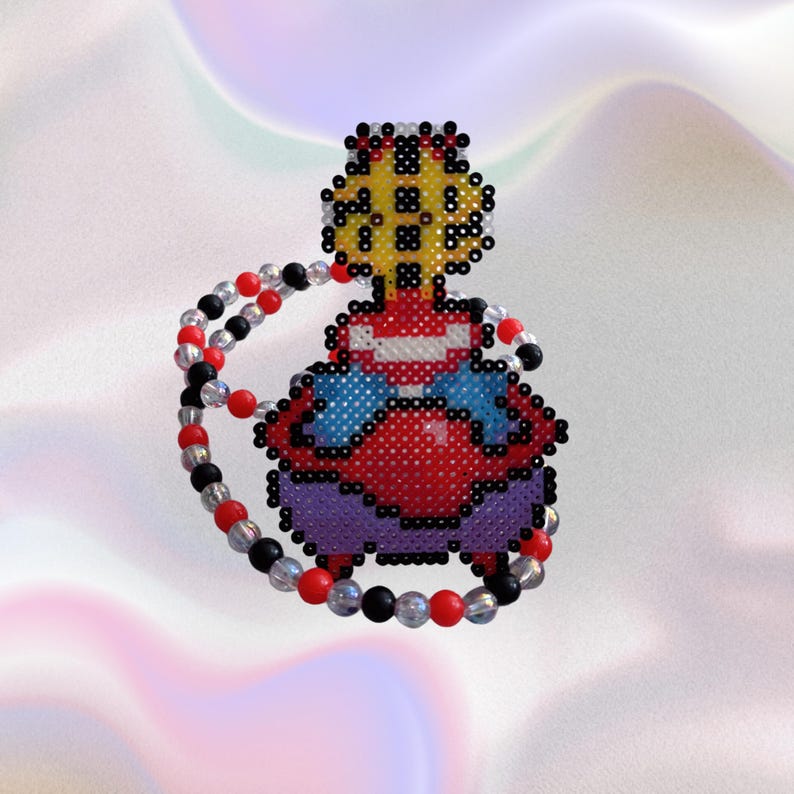 Spongebob Perler Led Pacifier Necklace|beaded Jewelry Rave Outfit EDM ...