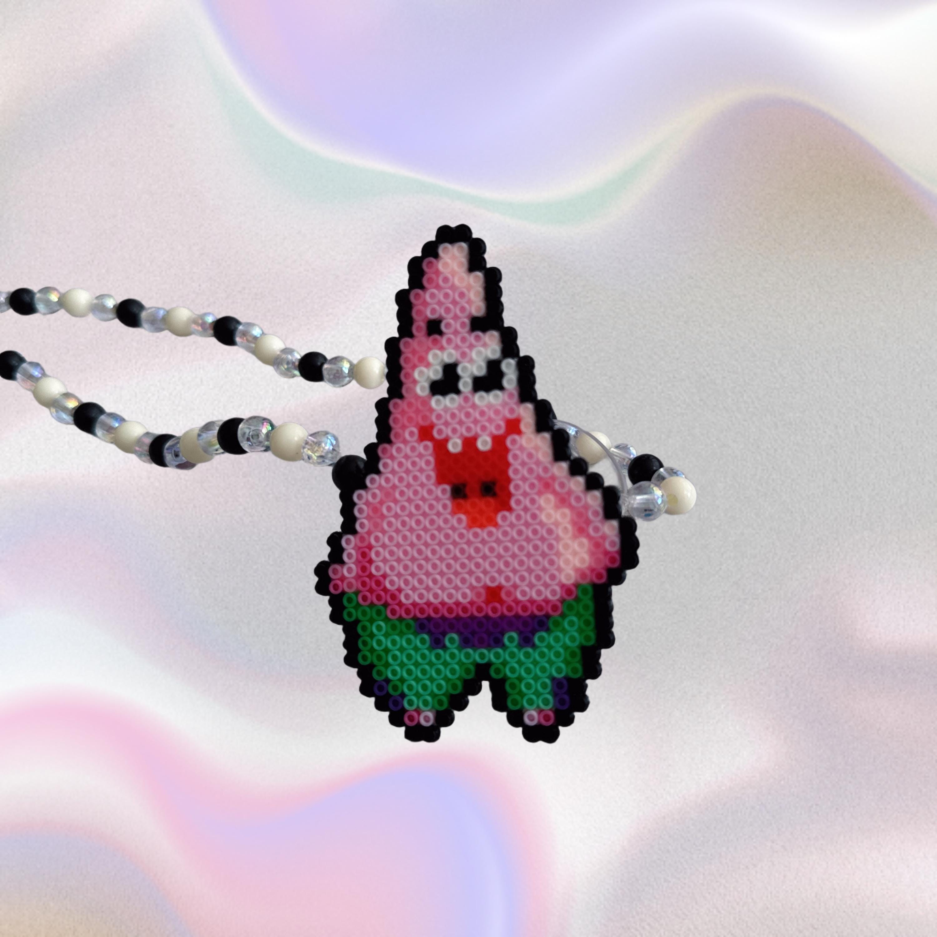Spongebob Perler Led Pacifier Necklace|beaded Jewelry Rave Outfit EDM ...