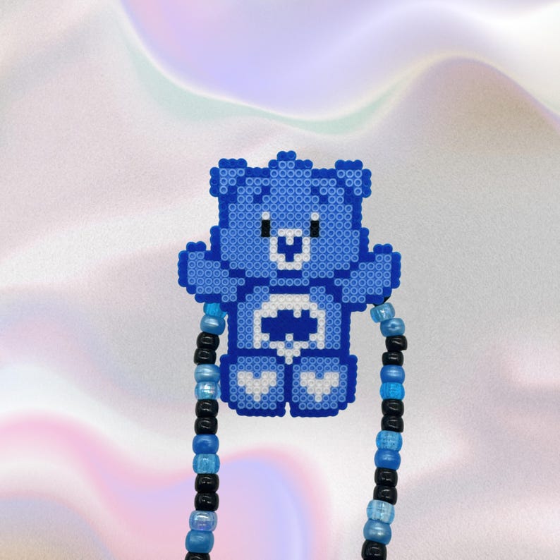 Carebear Perler Led Pacifier Necklace|beaded Jewelry Rave Outfit EDM ...