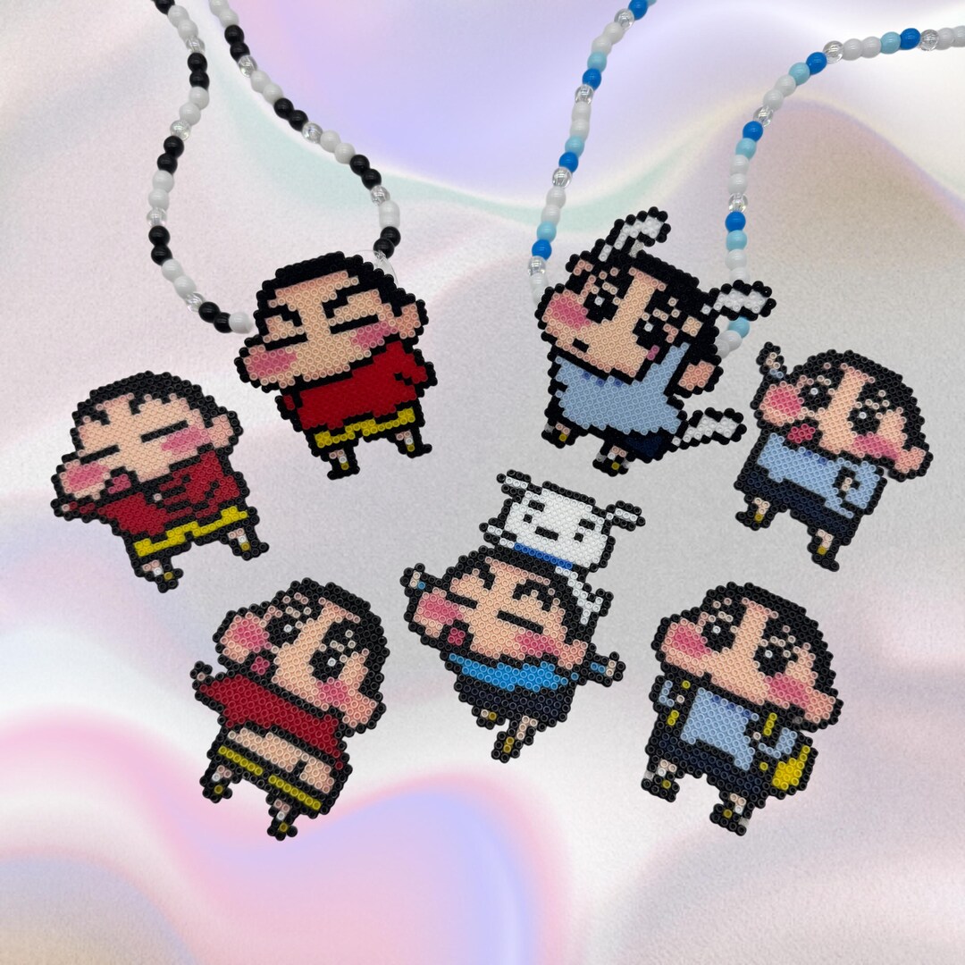 Shinchan Perler Led Pacifier Necklace|beaded Jewelry Rave Outfit EDM ...