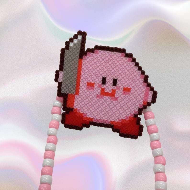 Kirby Perler Led Pacifier Necklace|beaded Jewelry Rave Outfit EDM ...