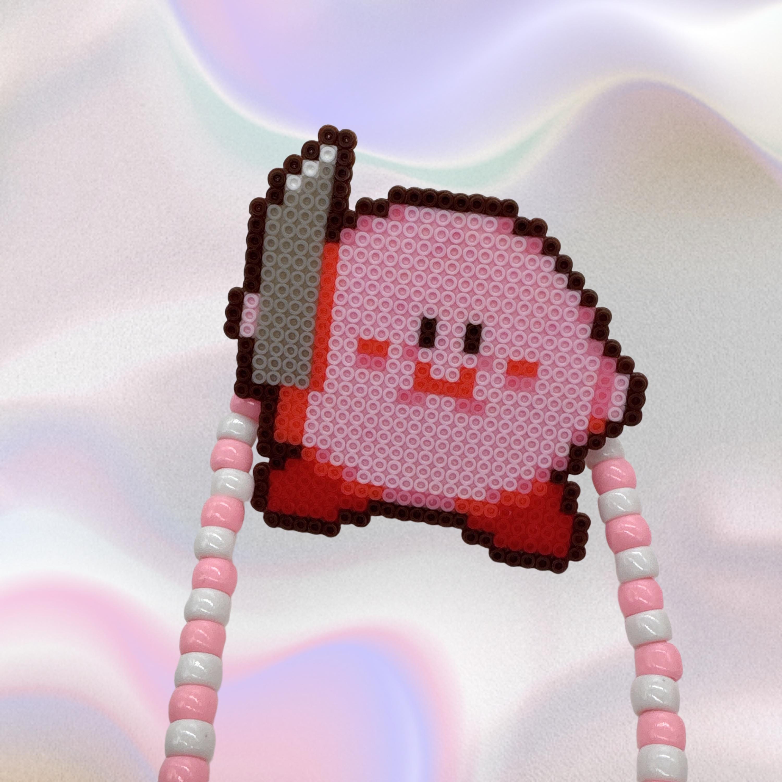 Kirby Perler Led Pacifier Necklacebeaded Jewelry Rave Outfit EDM ...
