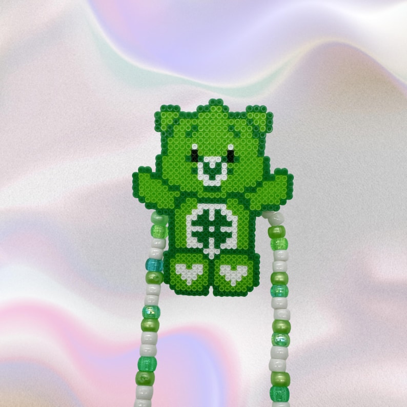 Carebear Perler Led Pacifier Necklace|beaded Jewelry Rave Outfit EDM ...