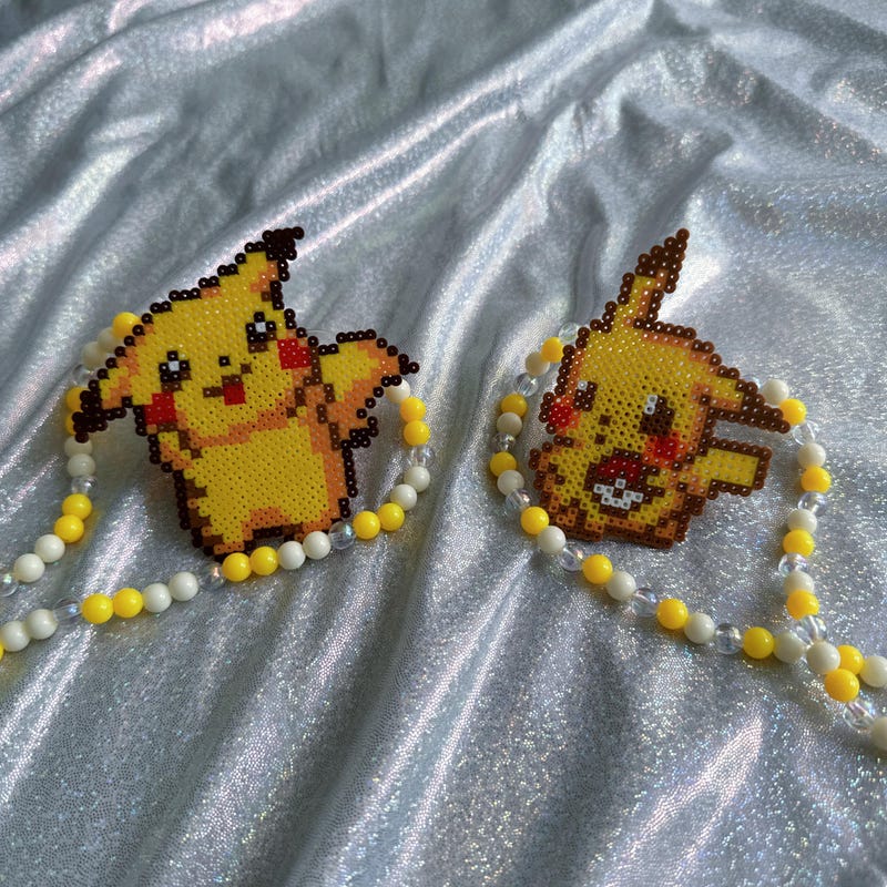 Pikachu Perler - Etsy