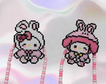 Kirby Rave LED Pacifier Perler Necklace - Etsy