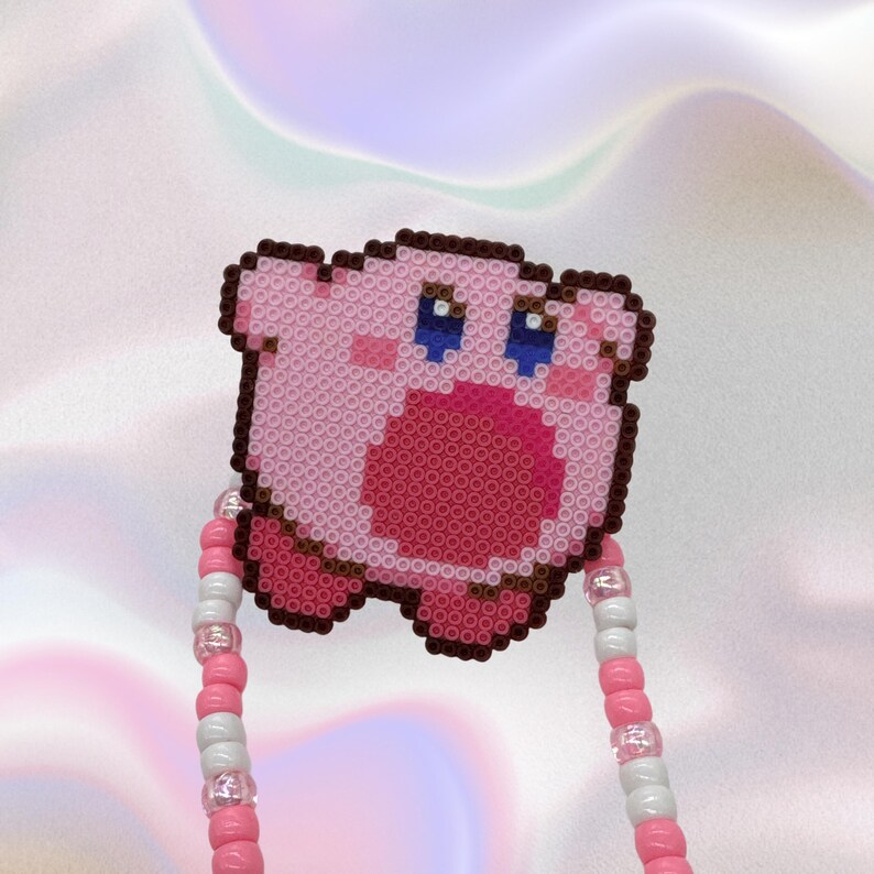 Kirby Perler Led Pacifier Necklace|beaded Jewelry Rave Outfit EDM ...