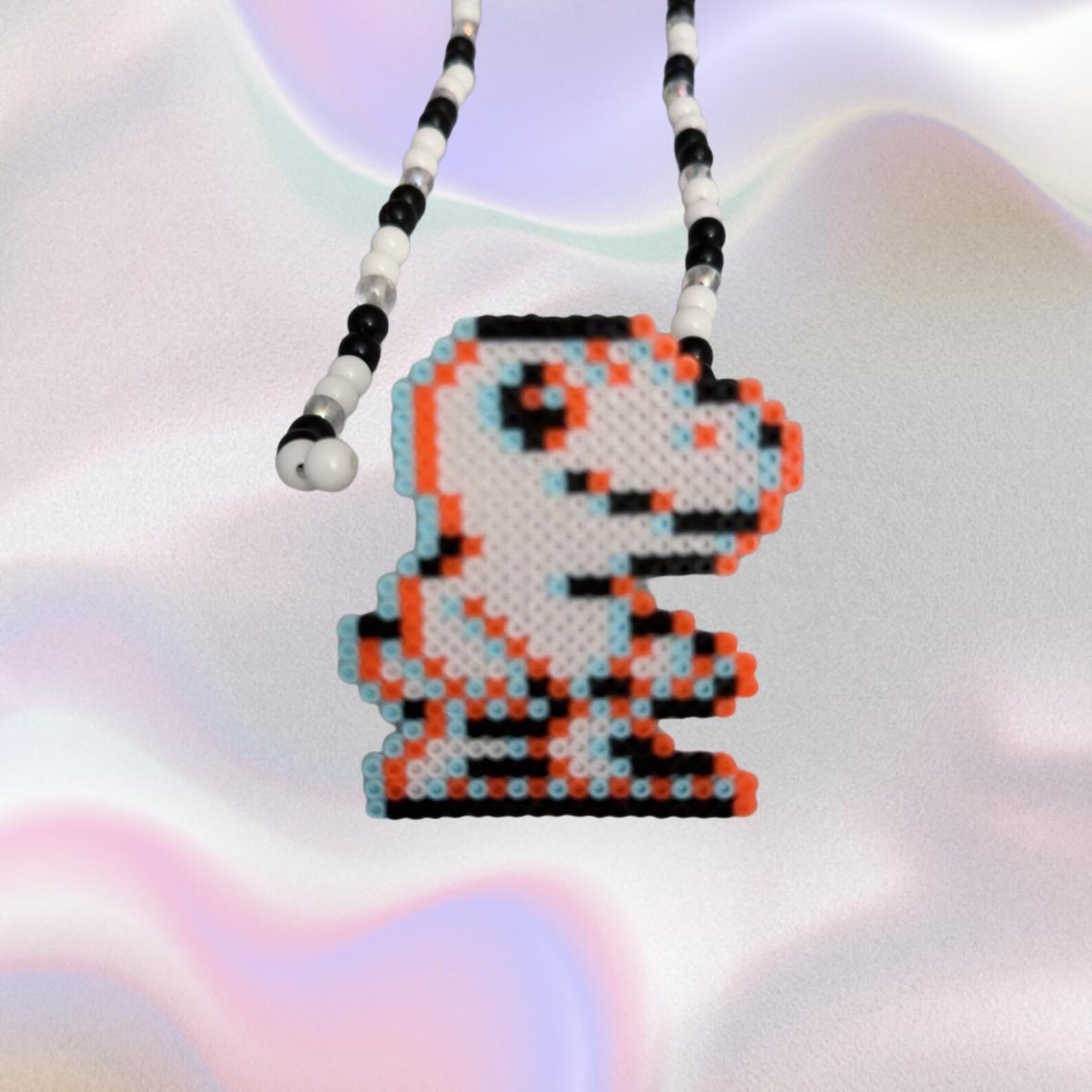 Dinosaur Perler Led Pacifier Necklace|beaded Jewelry Rave Outfit EDM ...