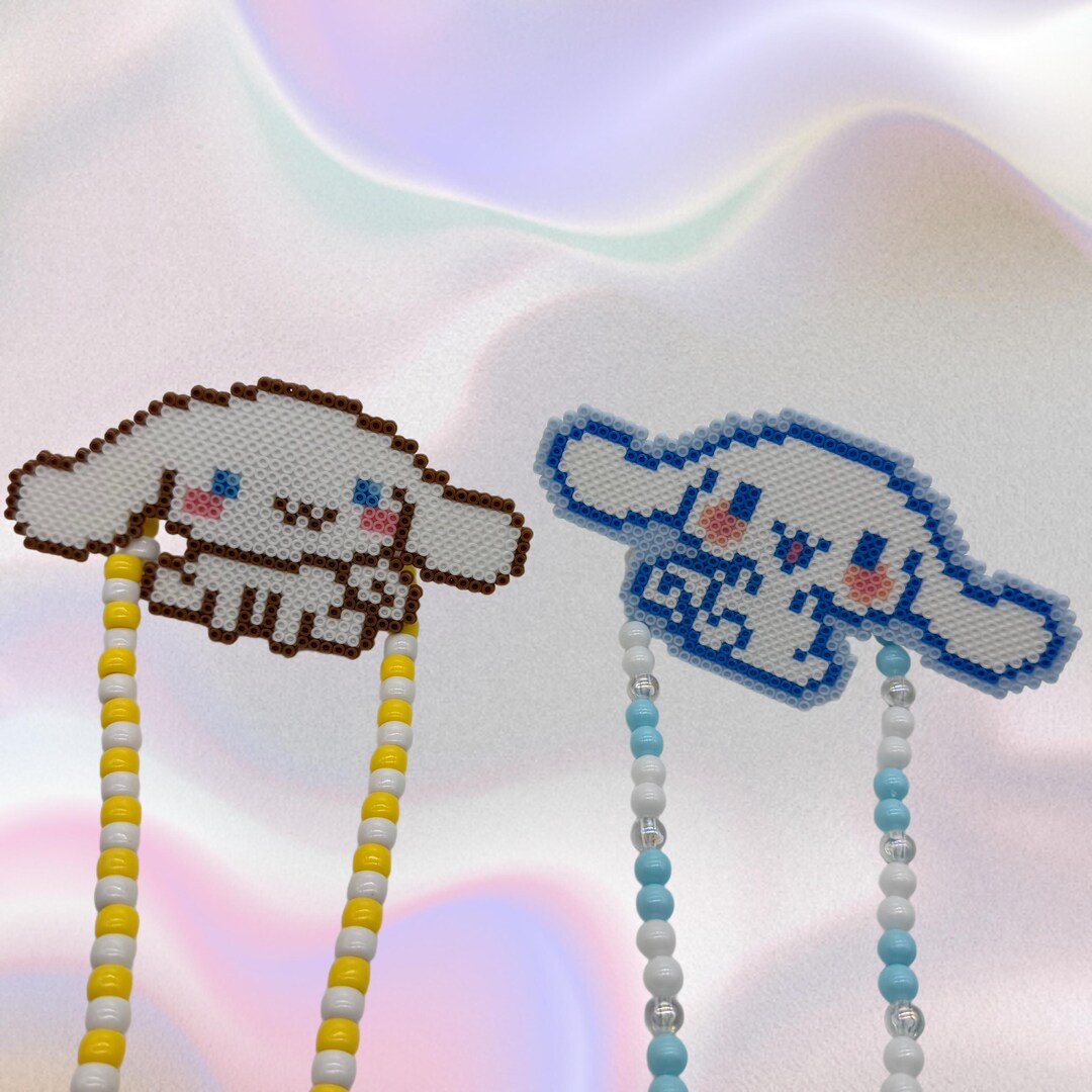Cinnamoroll Perler Led Pacifier Necklace|beaded Jewelry Rave Outfit EDM ...