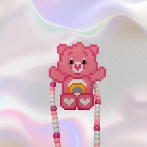 Carebear Perler Led Pacifier Necklace|beaded Jewelry Rave Outfit EDM ...