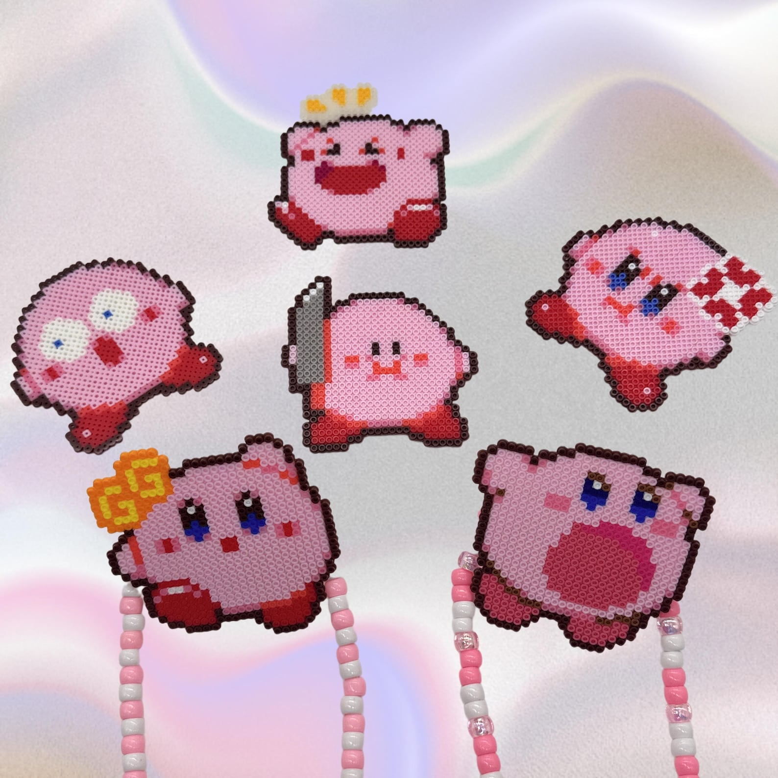 Kirby Perler Led Pacifier Necklace|beaded Jewelry Rave Outfit EDM ...